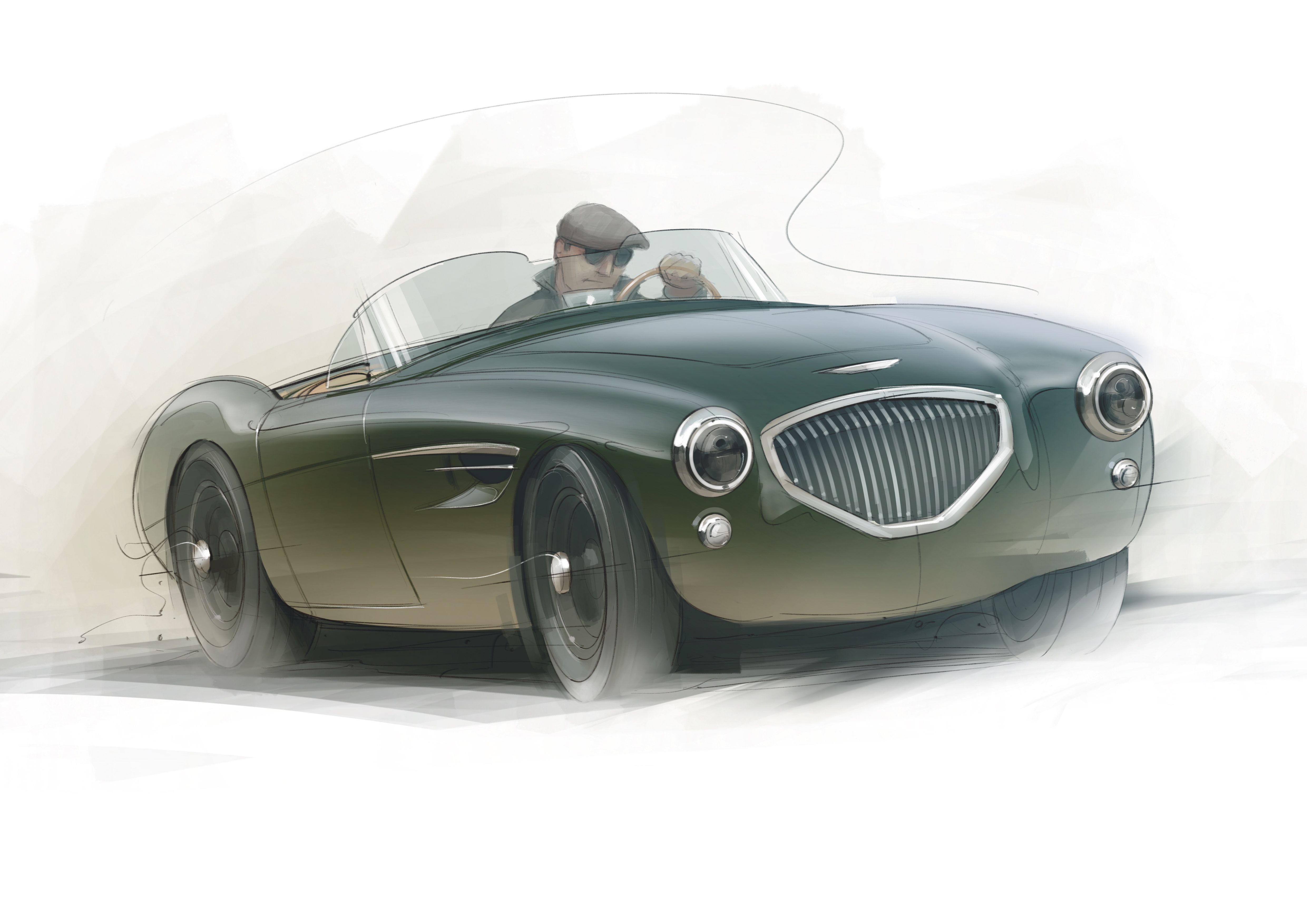 Healey 100 - re-imagined by Caton - 70yrs on - Auto Addicts